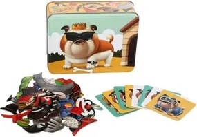 Puzzlika 14262 Buldoček - psí móda - magnetická hra 50 dílků a 8 předl