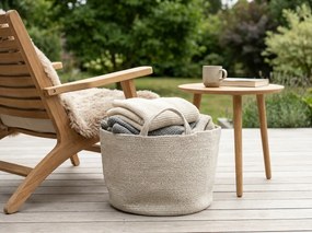 Úložný koš s uchy COTTON HAVEN 35x35 cm - více barev Barva: Světle šedá