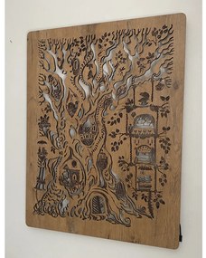 Li-Go "Pohádkový strom" světelný obraz 230V 72x93cm provedení povrchu: dub