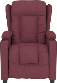 Masážní křeslo vínové textil 339061