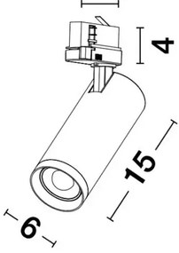 Lištové svítidlo Monvel Small bílé