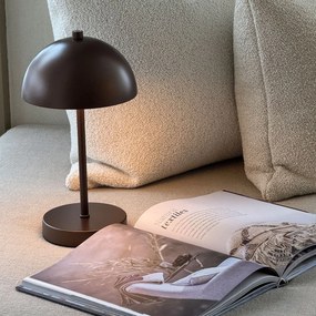 Sada 2 venkovních stolních lamp tmavě bronzová dobíjecí vč. LED 3-stupňové stmívání - Keira