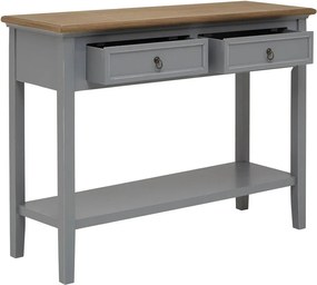 Šedý konzolový stolek z masivu pavlovnie 34,5x99 cm Henley – Premier Housewares
