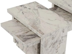 Designový konferenční stolek Xanthe 110 cm vzor mramor frézie
