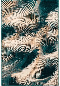 Vlněný koberec v petrolejové barvě 133x180 cm Areca – Agnella