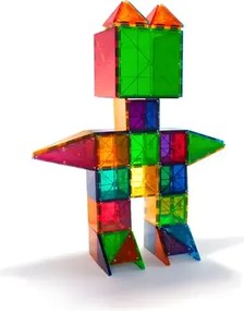 MAGNA-TILES® Magnetická stavebnice Clear Colours / 100 dílků