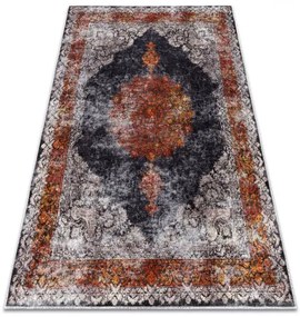 Dywany Luszczow Dětský kusový koberec MIRO 51186.808 pratelný  Růžice, rám protiskluz, tmavě modrá / měděný Rozměr koberce: 120 x 170 cm