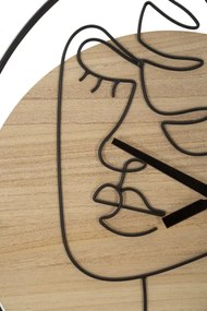 Nástěnné hodiny Elegant A 60 cm hnědé/černé