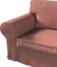 Potah na pohovku IKEA Ektorp 2-místná s lenoškou barva hnědá látka pletený vzor