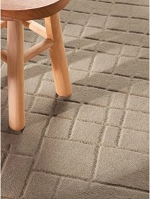 Hnědý vlněný kulatý koberec ø 200 cm Kenso – Villeroy&amp;Boch