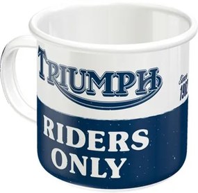Postershop Plechový hrnek - Triumph Riders Only 360 ml