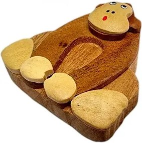 2Kids Toys Dřevěná magnetka velká Opice hnědá