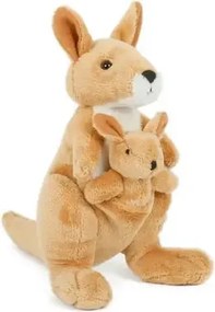 TEDDIES Plyšový klokan s mládětem 16 cm / od 0 měsíců