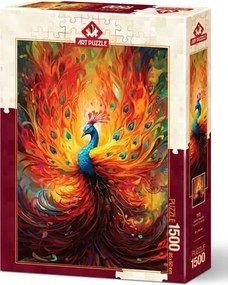 ART PUZZLE 5404 Puzzle Barevný páv / 1500 dílků / od 15 let