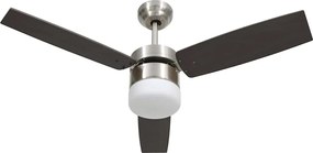 vidaXL Stropní ventilátor světlo a dálkový ovladač 108 cm světle hnědý [51491] Barva: tmavě hnědá