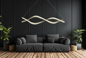 Toolight Toolight, LED závěsné svítidlo 95cm, 2800 lm, G033-CP, zlatá lesklá, OSW-06300