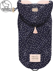 MILK&PEPPER Pláštěnka pro buldočky Constance Marine Blue Velikost: 41L