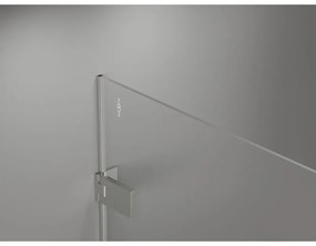 Mexen Lunar-F, sklápěcí sprchový kout pravý 75 x 70 cm, 8mm čiré sklo, ocelový profil, 836-075-070-97-00-P