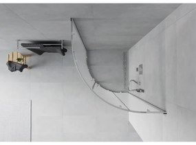 Mexen RIO - Čtvrtkruhový sprchový kout 90x90 cm, neprůsvitná, 863-090-090-01-30