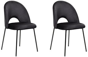 Set 2 ks jídelních židlí Clarissa (černá). 1078498