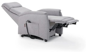 Pregio Italia sofa&relax Luxusní polohovací křeslo Sally Provedení: El. polohovací křeslo, Vzorník látek: tekno fibra 06 light grey