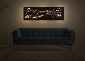 Li-Go "Jezero" světelný obraz 230V 120x40 cm provedení povrchu: dub světlý