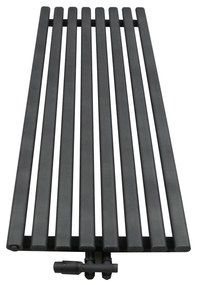 Regnis Lazur LA, topné těleso 540x1800mm se středovým připojením 50mm, 1164W, bílá, LAZURLA/1800/540/D5/WHITE