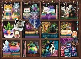 Ravensburger Kočky a sukulenty / 500 dílků / od 12 let