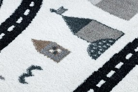 Dywany Łuszczów Dětský kusový koberec Fun Route Street animals cream - 120x170 cm