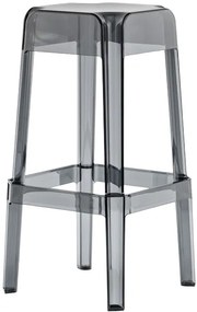 PEDRALI - Vysoká barová židle RUBIK 580 DS - transparentní kouřová