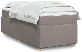 Box spring postel s matrací taupe 80x200 cm textil 3285335