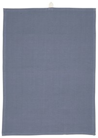 IB LAURSEN Bavlněná utěrka Sofus Plain Blue 50 x 70 cm, modrá barva, textil