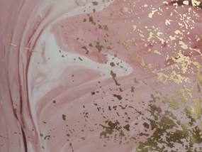 Sada 2 polštářů abstraktní 45 x 45 cm růžová LANTANA Beliani