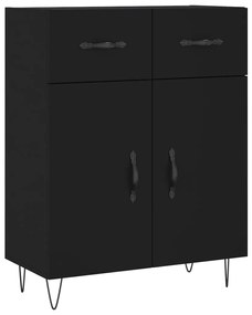 Skříň highboard černá 69,5 x 34 x 180 cm kompozitní dřevo