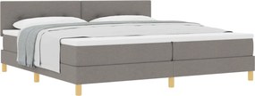 Postel s boxspringem s polštářem Taupe 200 x 200 cm textil 3338948