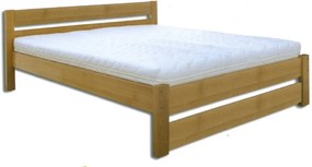 Drewmax Dřevěná postel 120x200 buk LK190 rustikal