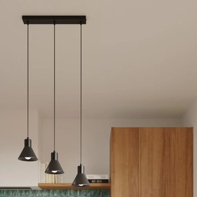 Sollux Lighting Závěsné svítidlo TALEJA 3 černé E27