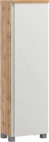 XXXLutz MIDI SKŘÍŇKA, bílá, dub wotan, 40/130/35 cm Held - Online Only koupelnové skříňky - 000307017211