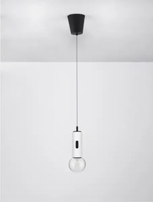 LED stmívatelný bílý moderní lustr Chronos