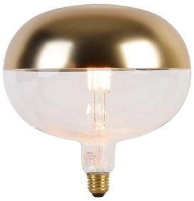 E27 stmívatelná hlava LED lampy zrcadlová zlatá 6W 360 lm 1800K