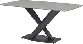 XXXLutz JÍDELNÍ STŮL, šedá, černá, 180/90/75 cm P & B - Jídelní stoly - 000572009402