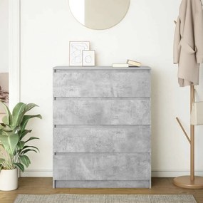 Příborník betonově šedý 80x35x99 cm kompozitní dřevo 3328483