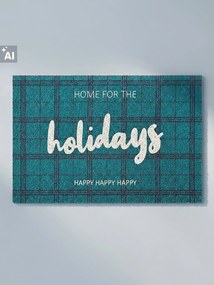 Sinsay - Vánoční rohožka s nápisem Holidays - zelená