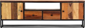 TV stolek 120 x 30 x 40 cm masivní recyklované dřevo a ocel 282726