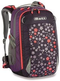 Školní batoh BOLL SMART Artwork Collection 24 l květy - Purple