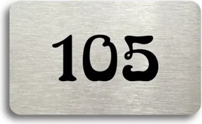 ACCEPT Číslo na dveře - typ 14 (50x30mm) - bílá tabulka - barevný tisk