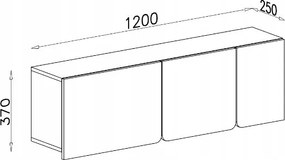 Nástěnná skříňka Lucky, pískově béžová/olejovaný dub