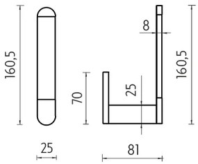 Nimco Rezervní držák na toaletní papír NA 28055R