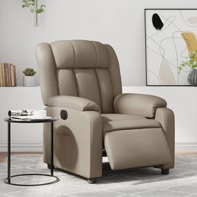 Elektrické polohovací křeslo cappuccino umělá kůže 3205256