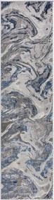 Behúň Eris Marbled Navy, 60x230, modrá, chodba / predsieň, Flair Rugs